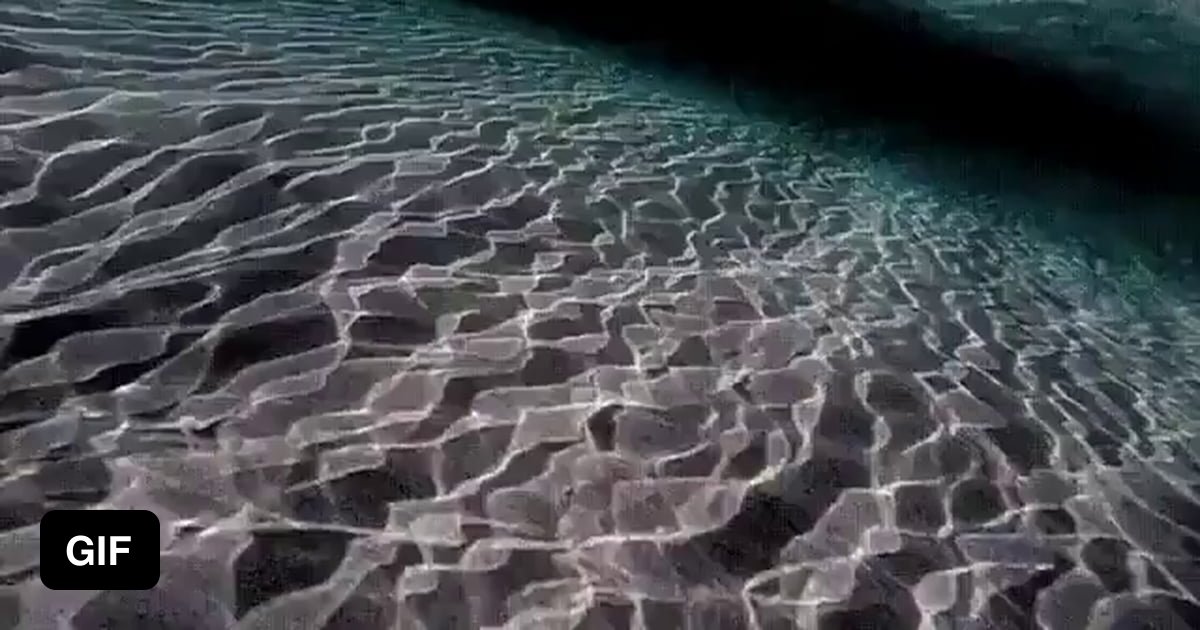 Waves reflecting underwater produce a caustic network - 9GAG