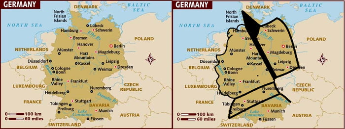 (im not from europe) I noticed that germany looks like a boy wearing a ...