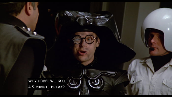 At the 30 min mark of Mel Brooks' Spaceballs (1987), After Spaceball 1 leaves ludicrous speed ...
