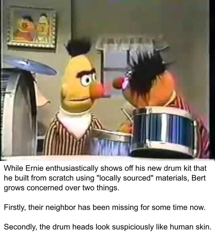 Ernie let's nothing go to waste - 9GAG