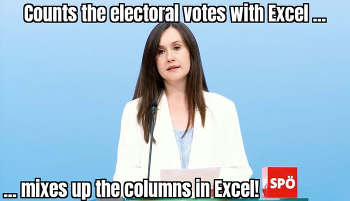 SPÖ Excel fail - 9GAG