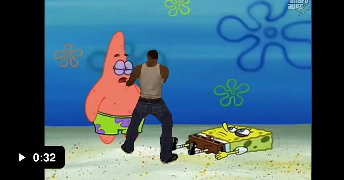 CJ beats up Patrick - 9GAG
