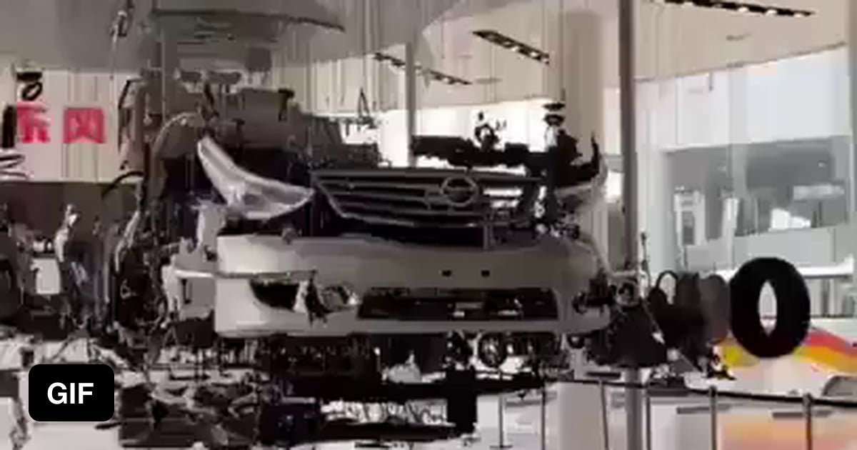 Magnificent view of 30,000 parts of a car, "exploded" by the Dutch ...