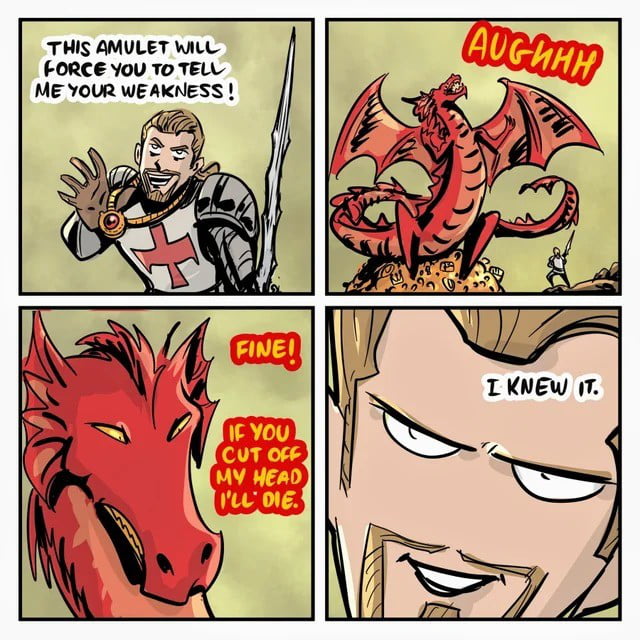 Ahhh yes....the weakness that only dragons posses - 9GAG