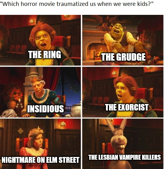 There was this jumpscare scene where one suddenly appeared upside down ...