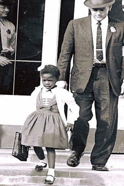 U.S. Marshalls escorting the extremely brave Ruby Bridges, 6 years old ...
