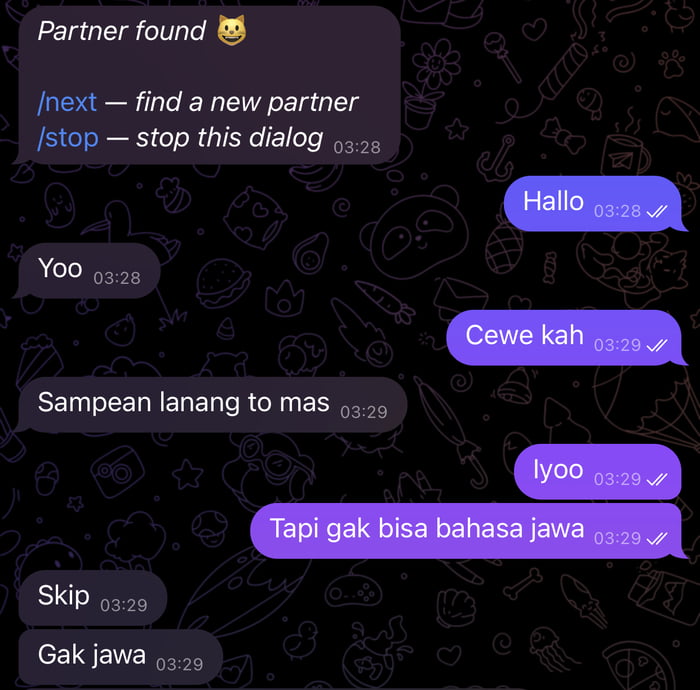 Chat anonim bot di tele, Jadi begini rasa sakit jadi korban rasisme. Anjinglah - 9GAG