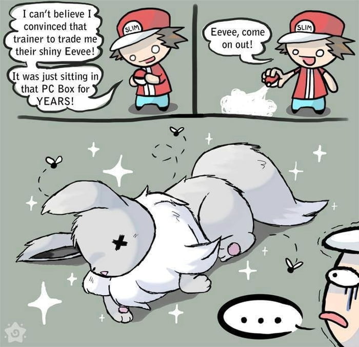 Congrats! You've discovered the Ghost-type Eevee! - 9GAG