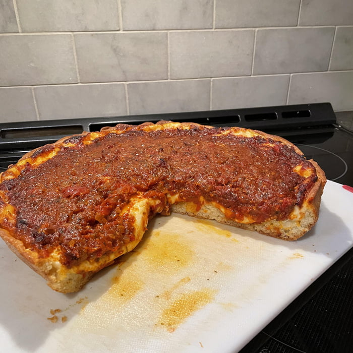 Homemade Deep Dish Cheese Pizza - 9GAG