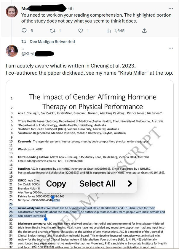 Maybe not tell the author she is wrong - 9GAG