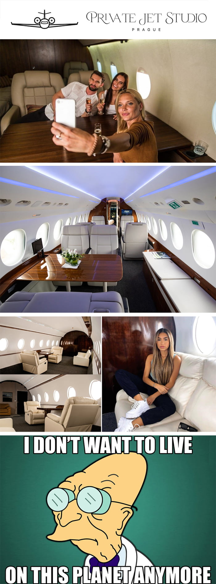 So this pretend private jet place just opened in Prague for people to ...