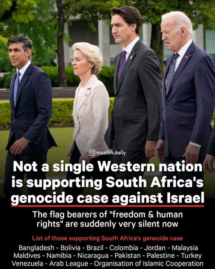 These people take such pride in being Democracies. Yet they do not ...