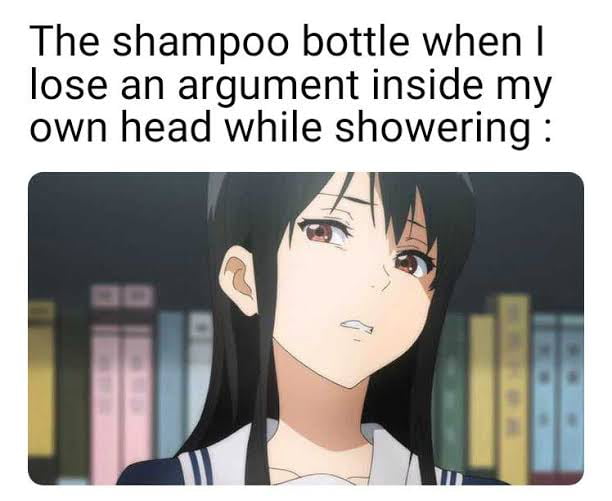 The shampoo bottle watching me slip over nothing outside of the bathtub - 9GAG