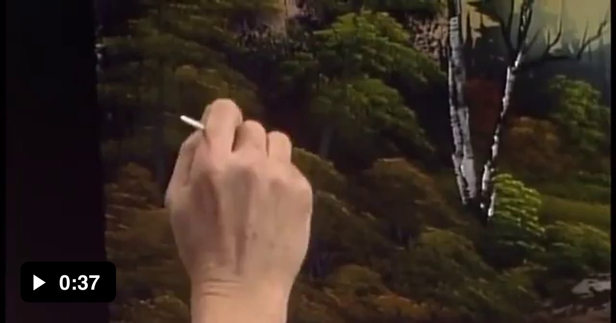 May 17, 1994. Bob Ross giving his final goodbye on the last episode of ...