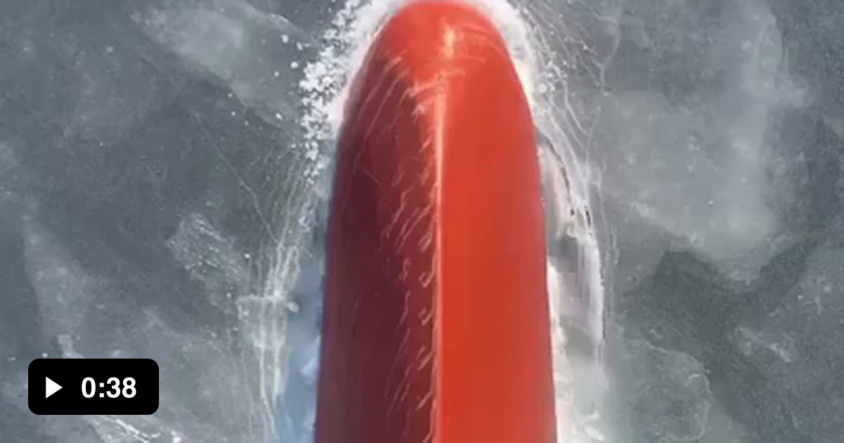 Ship cruises through ice - 9GAG