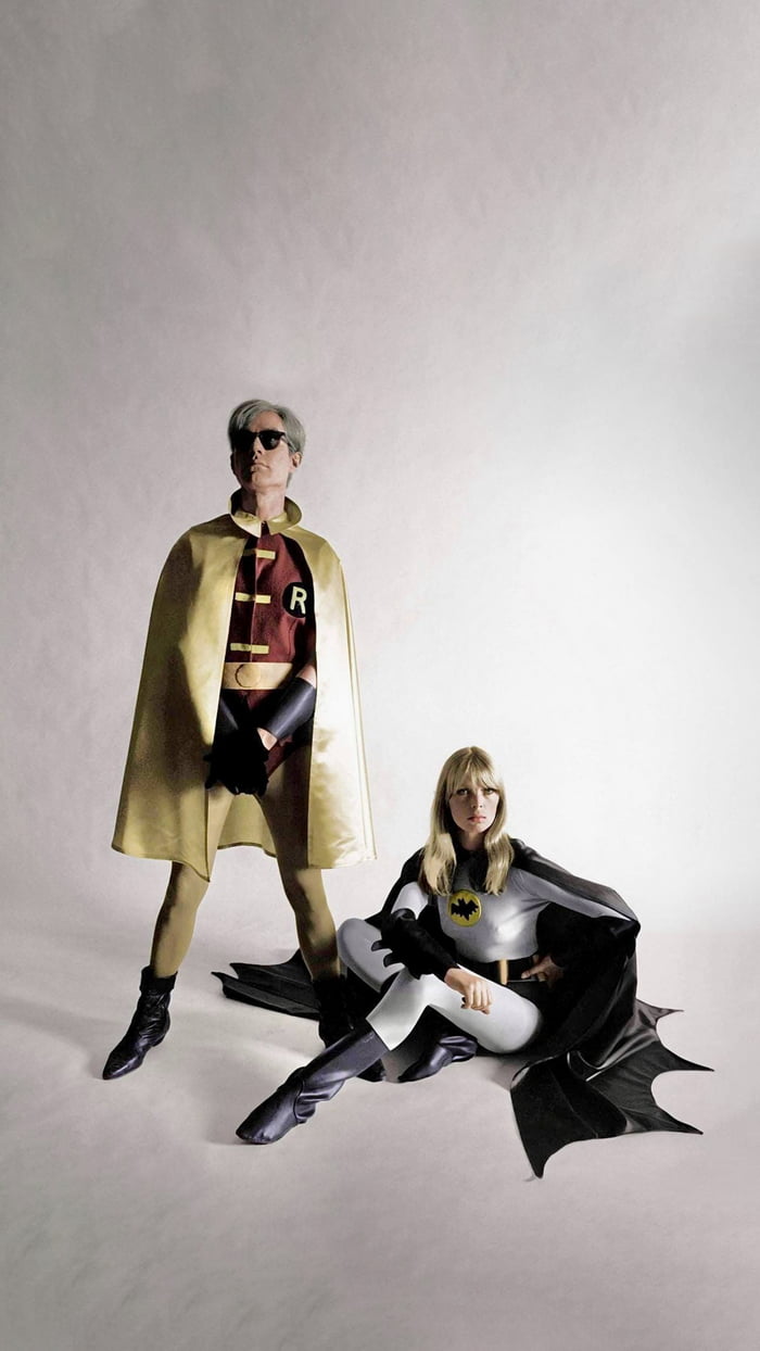 Andy Warhol and Nico as Robin and Batman | Esquire, 1967 - 9GAG