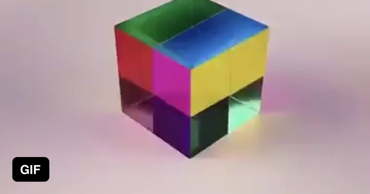 The rainbow cube... - 9GAG