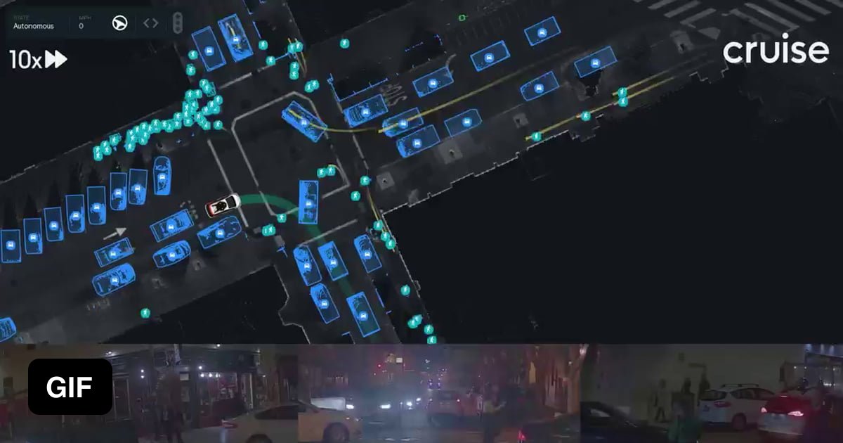 Crazy to see that AVs can now handle such complex environments. - 9GAG