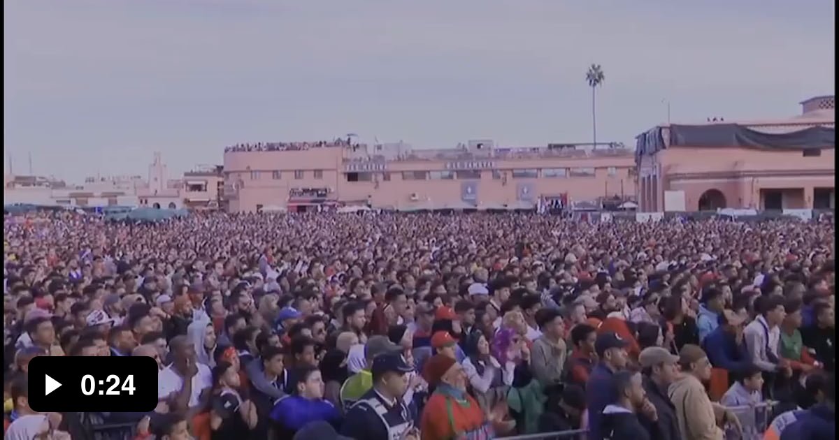 Scenes in Marrakesh, Morocco After Their 1-0 Lead Over Portugal - 9GAG