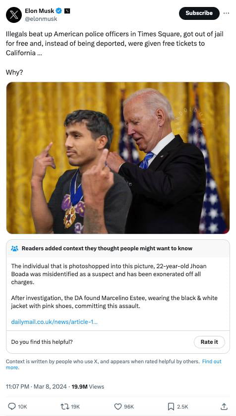 Musk deleted true "Readers added context" - 9GAG