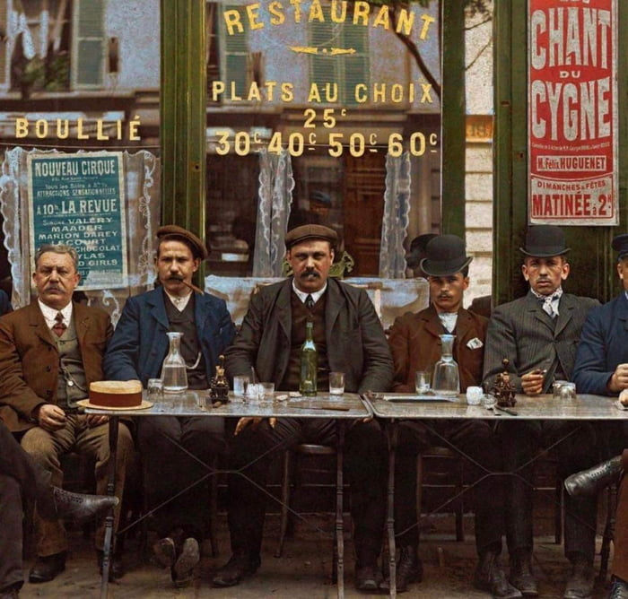 Lunch in France, 1908 - 9GAG