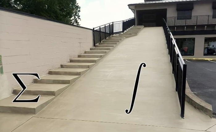 How sigma sum VS integral sum. - 9GAG