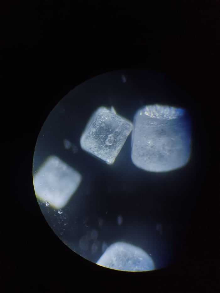 THESE are grains of salt under a microscope (in regards to the false ...