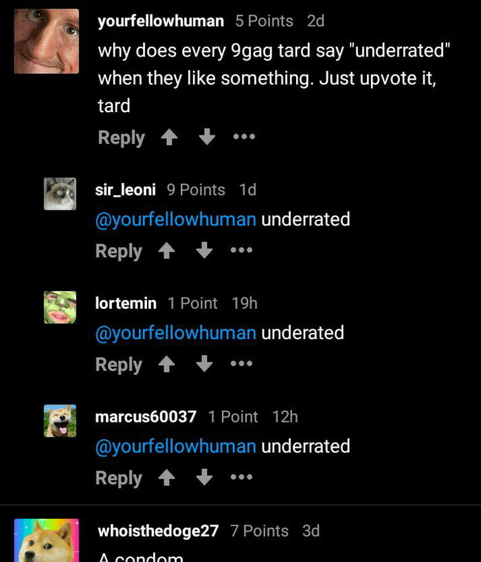 Underrated comment is underrated - 9GAG