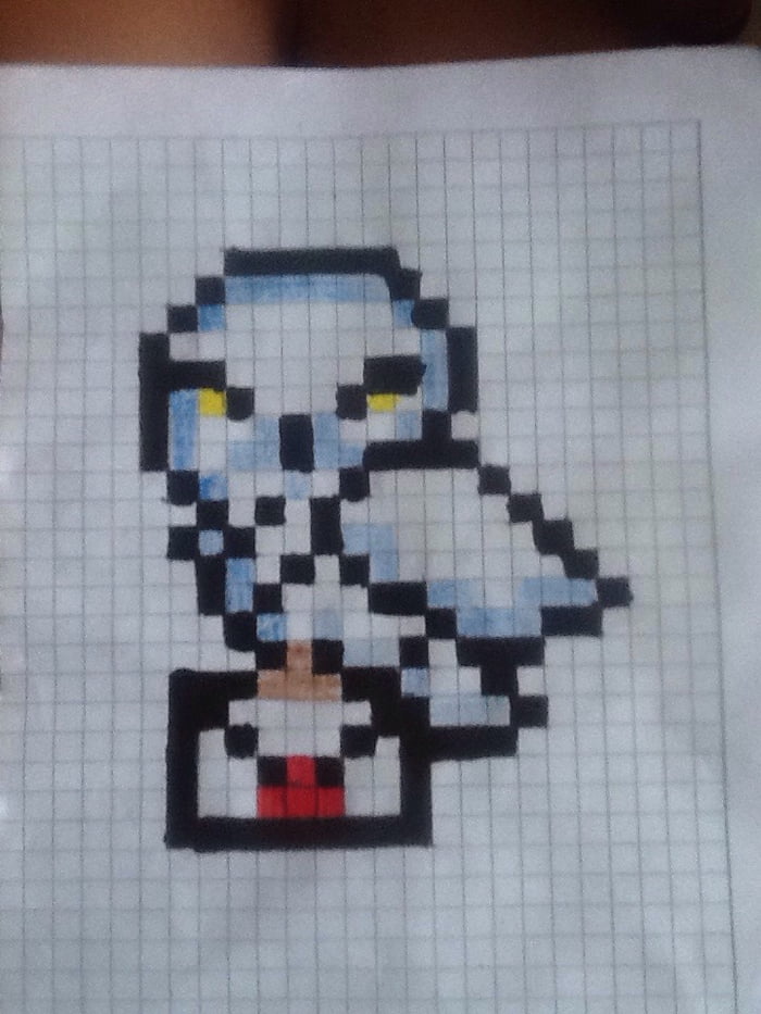 Hedwig pixel art - 9GAG