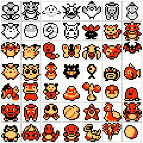 Original Pokémon sprites of the avatars representing the Pokémon in ...