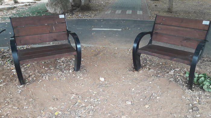 There used to be a normal bench here - 9GAG