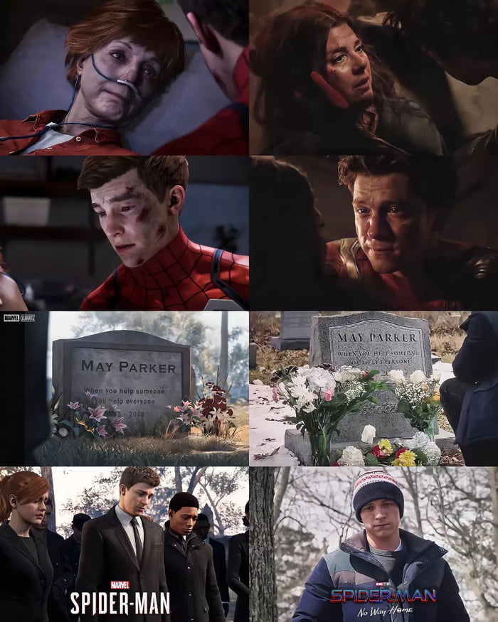 This NWH/ps4 Spider-Man parallel hits hard... - 9GAG