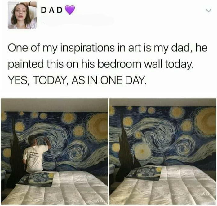 He was able to paint this in one day - 9GAG