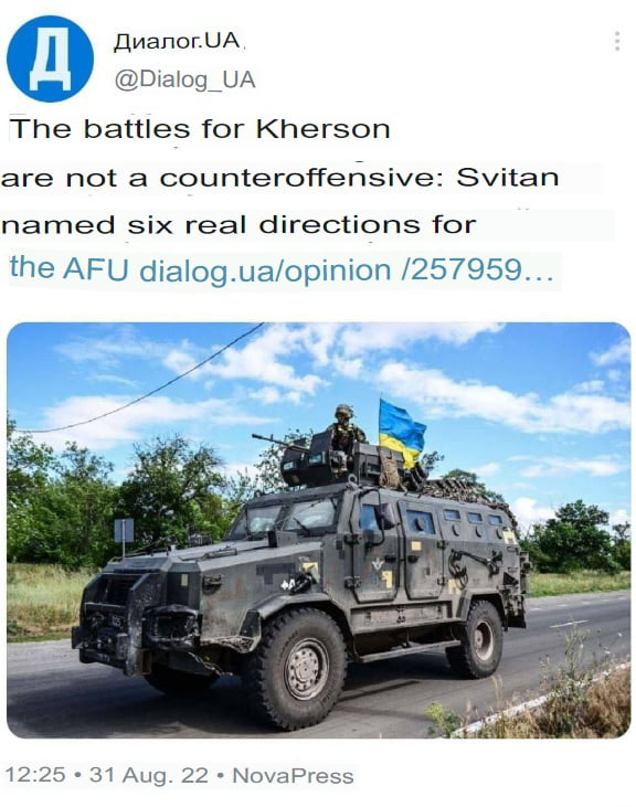 Kherson counter attack was a feint - 9GAG
