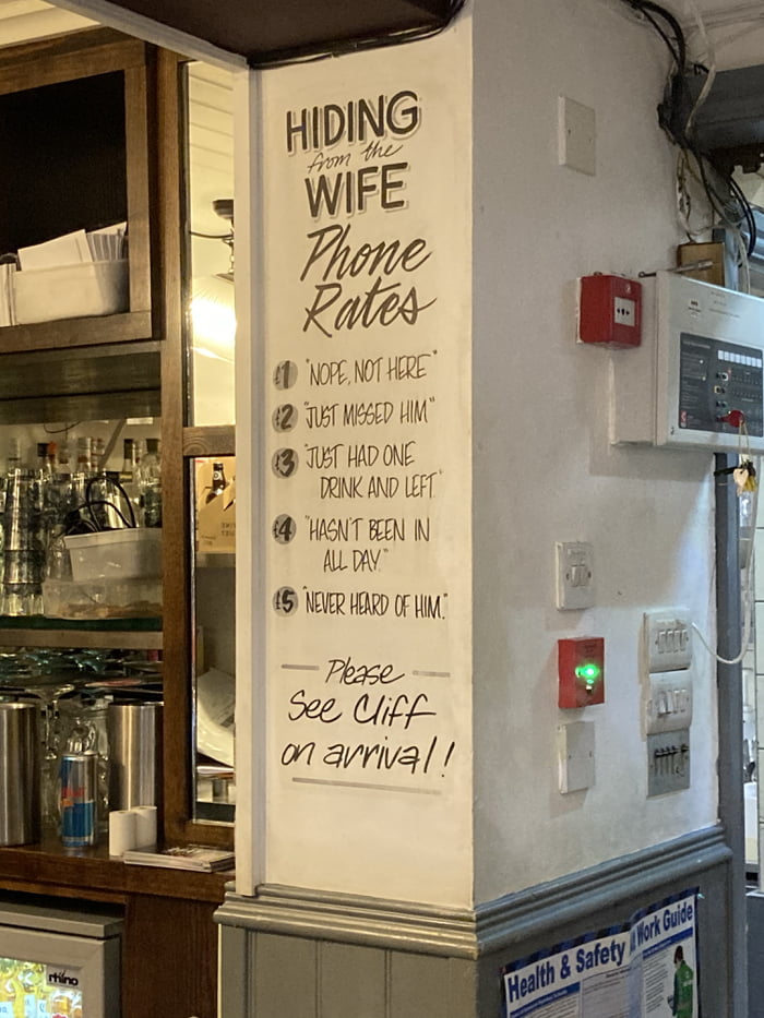 Seen at my local pub. - 9GAG