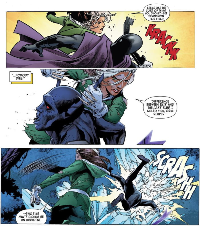 Rogue Manhandling Grim Reaper (Uncanny Avengers #5&14) - 9GAG