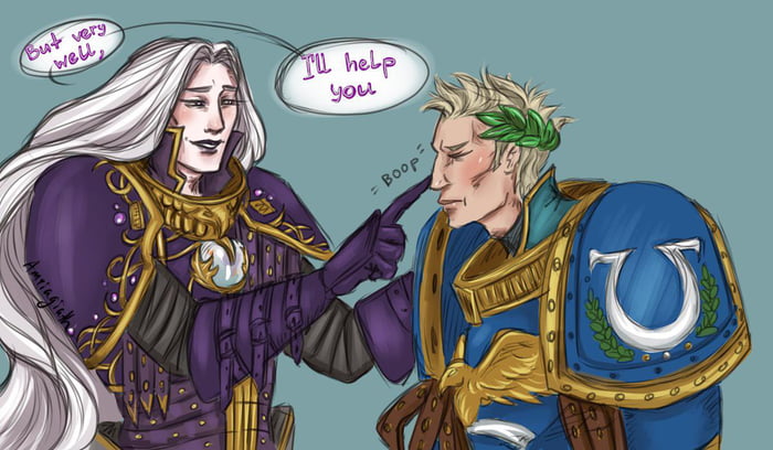 Fulgrim when Guilliman asked him for help with Yvrain - 9GAG