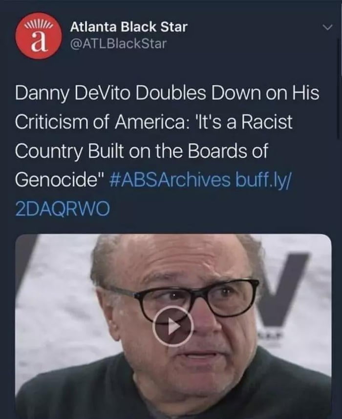 So anyway, Danny Devito started blasting facts - 9GAG