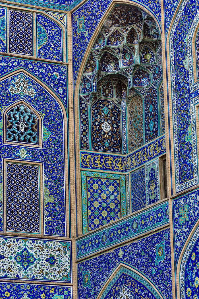 Exterior Tilework of Shah Mosque in Esfahan, Iran - 9GAG