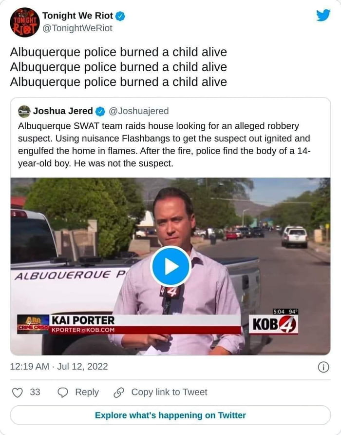 "he was not the suspect" as if it would be acceptable even if it was ...