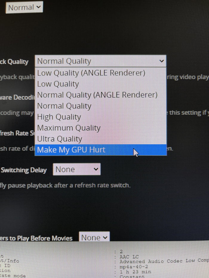 Plex menu let’s gooo - 9GAG
