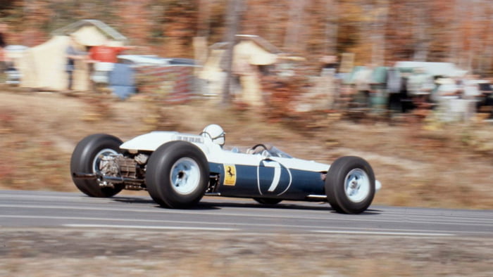 Blue Ferrari F1 car from end of 1964 season - 9GAG