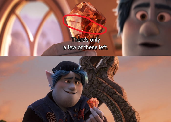 In Pixar's Onward (2020), the reason the first Phoenix Gem failed was ...