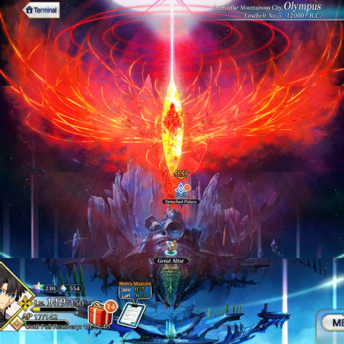 Attempted making a collage of the Olympus map in fgo - 9GAG