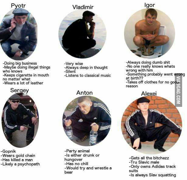 Which slav are you? - 9GAG