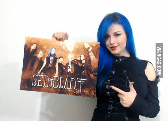This is the lead singer from the brazilian gothic metal band Semblant ...