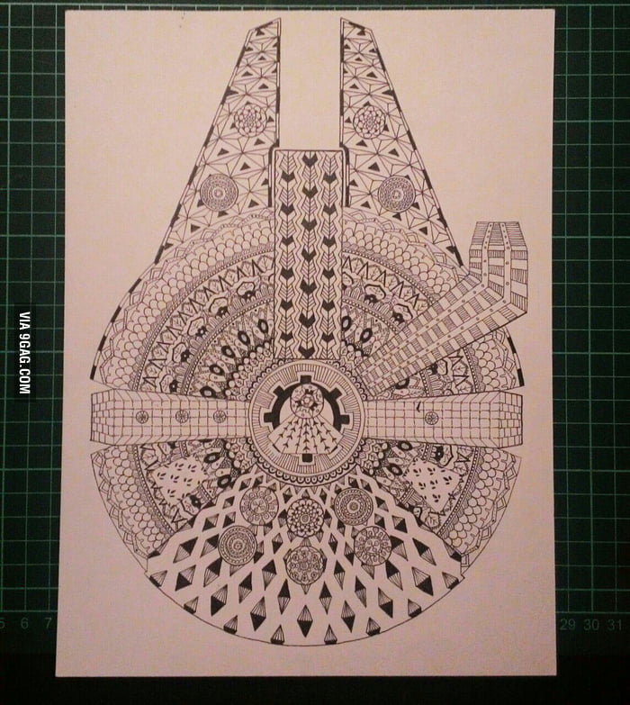 Star wars millenium falcon mandala - 9GAG