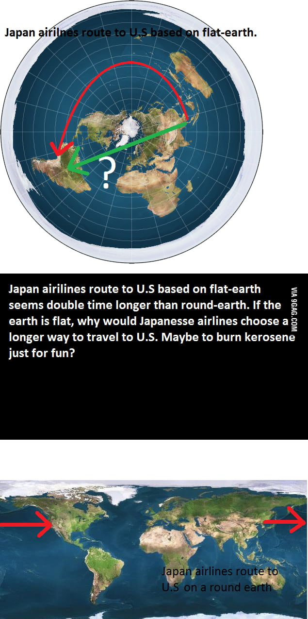 Any comment on this from flat-earth believers? - 9GAG