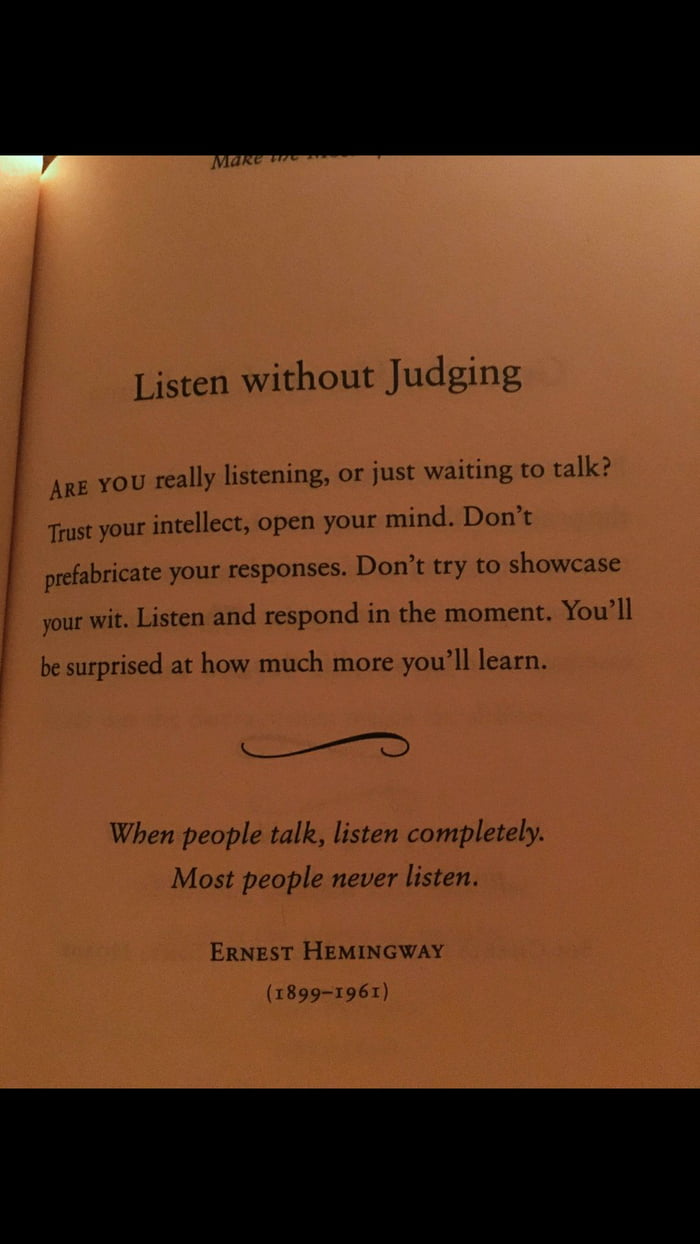 Listen without judging... - 9GAG