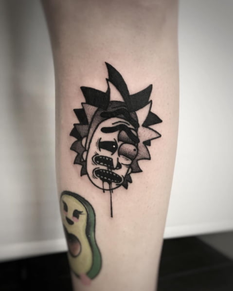 Trippy Ricky tattoo by Sewp - 9GAG